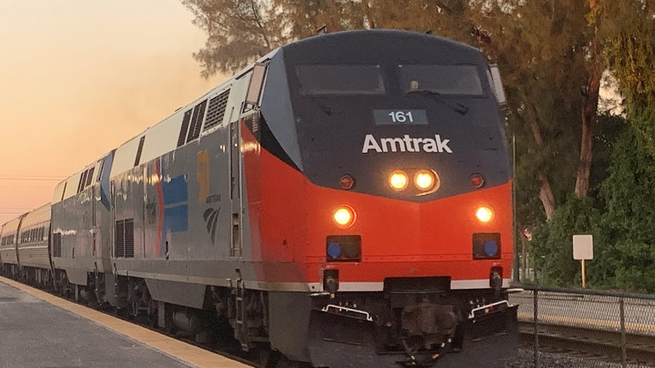 Amtrak 161's First Visit, and TONS of Tri-Rail Action! - YouTube