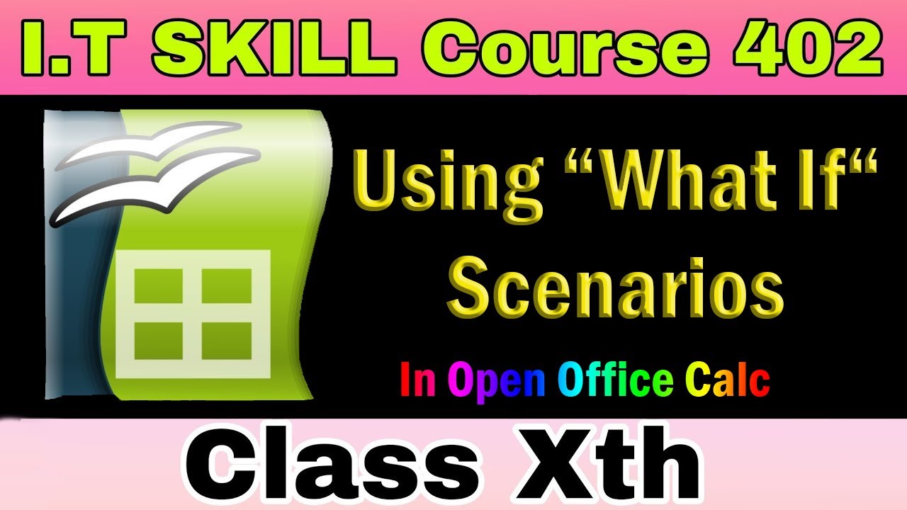 How to Use What If Scenarios | Unit 2 Electronic Spreadsheet | Class 10 ...