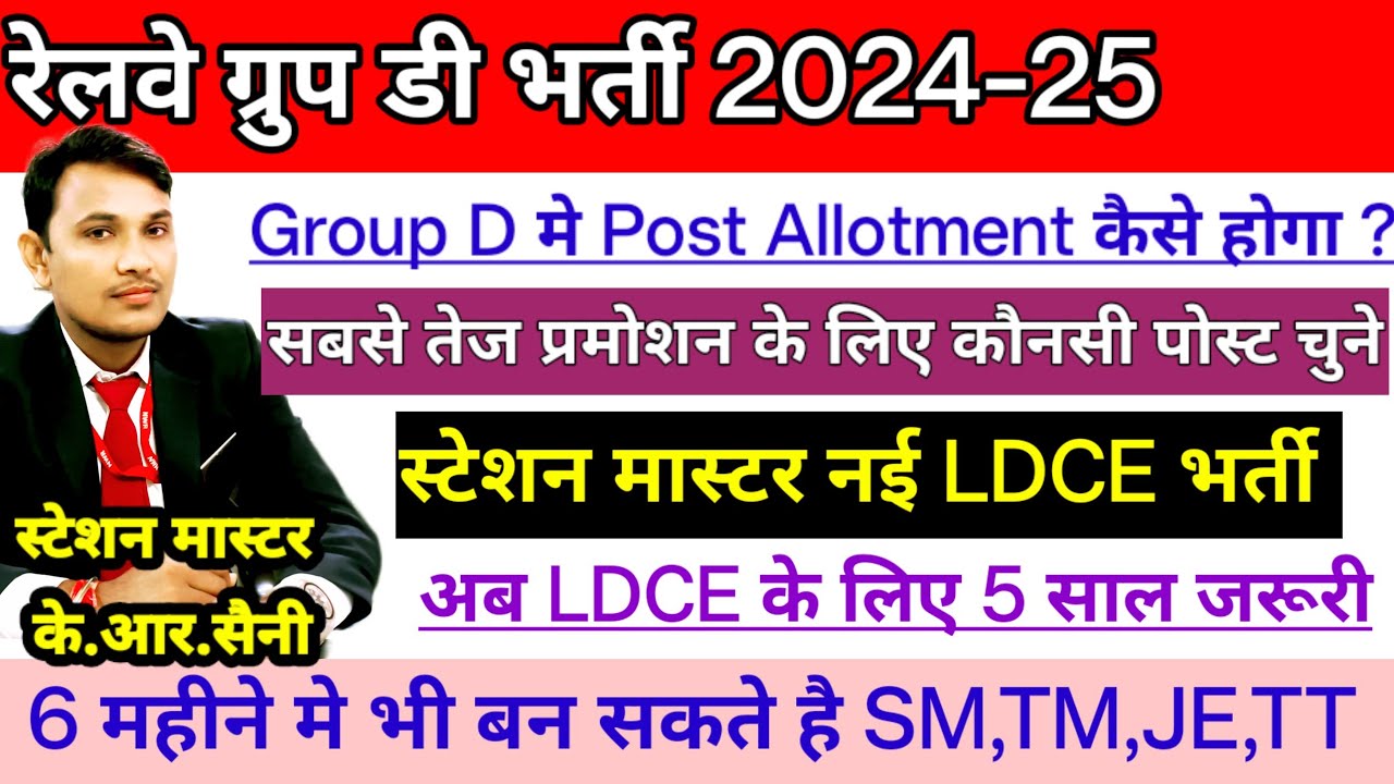 Railway Group D 2024-25 | Railway Group D Post Allotment | Station ...
