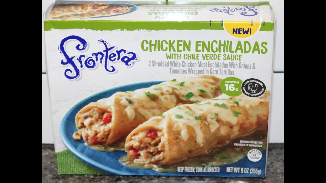 Frontera Chicken Enchiladas with Chile Verde Sauce Review - YouTube