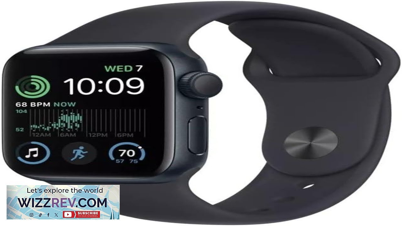 Apple Watch Series 7 (GPS 45mm) Midnight Aluminum Case with Midnight ...