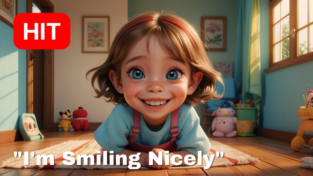 Song about Smile "I'm Smiling Nicely" - Best Kids Song - YouTube