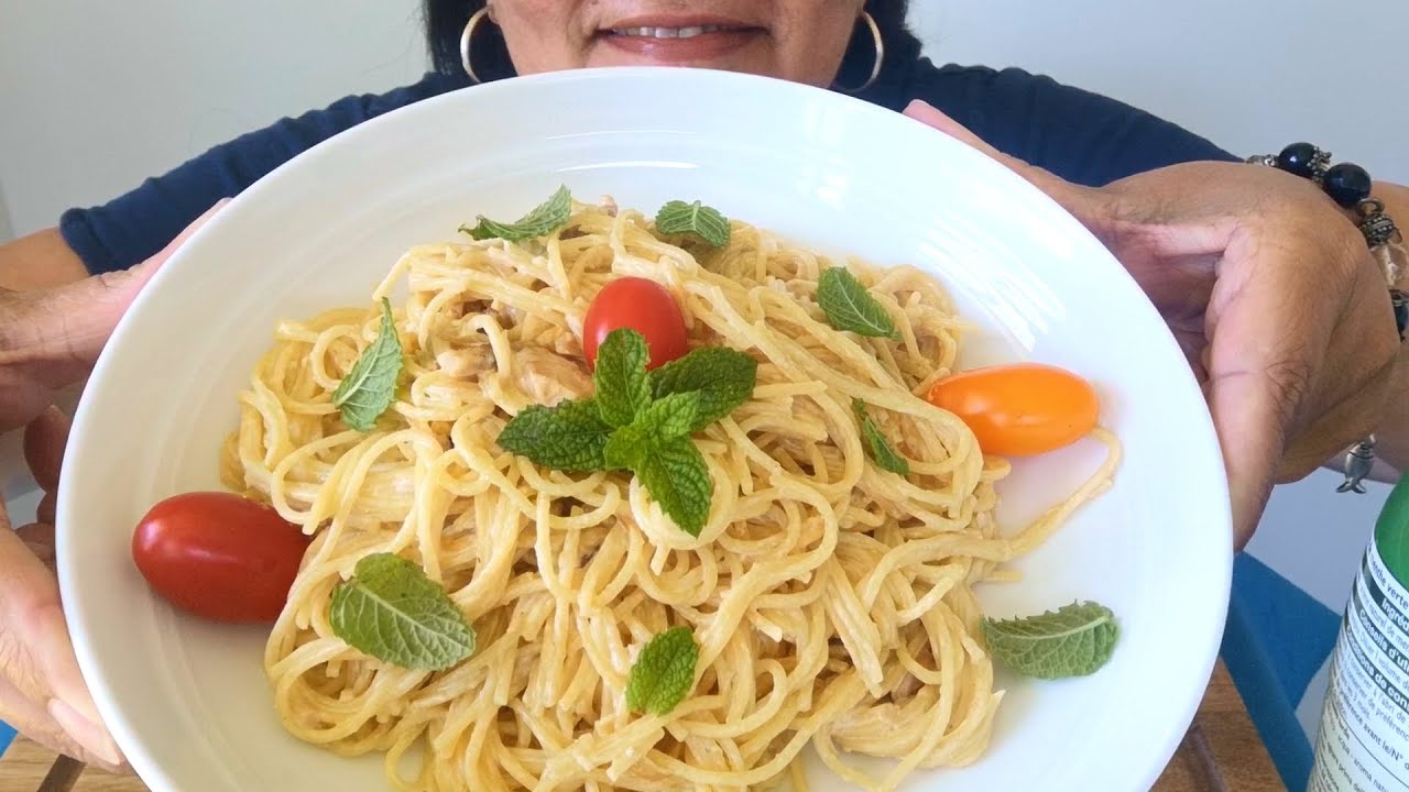 ASMR EATING | CREAMY CHICKEN PASTA | EATING SOUNDS | NO TALKING MUKBANG ...