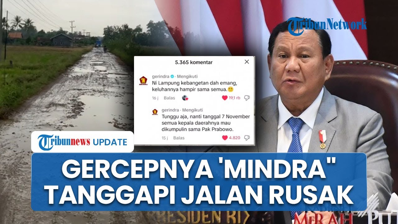 Admin Gerindra Gercep Tanggapi Keluhan Jalan Rusak Lampung, Presiden ...