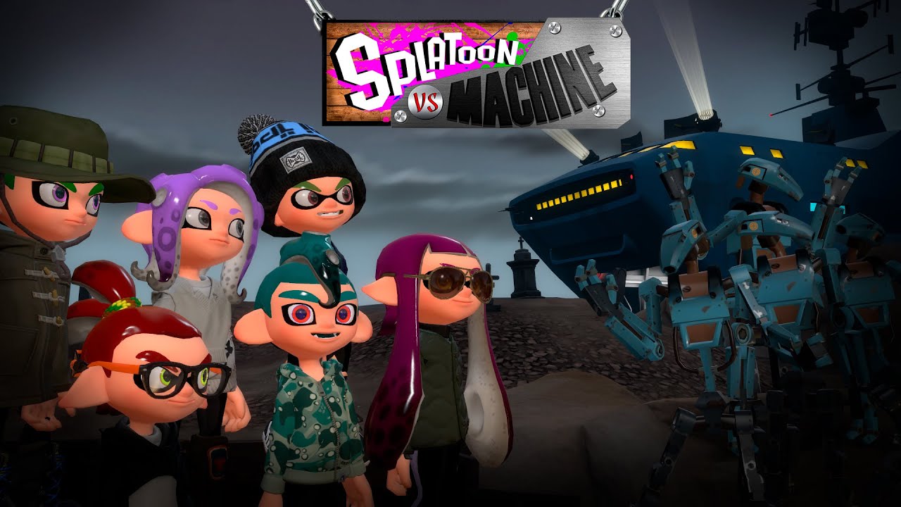 🎃[Splatoon Animation] Splatoon vs MACHINE - YouTube
