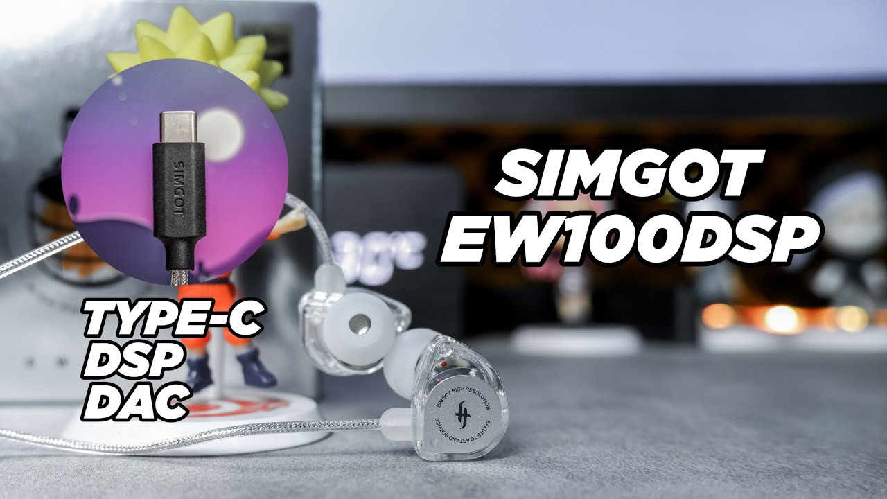 IEM TYPE C + BUILD IN DSP ? | Review IEM Simgot EW100DSP - YouTube