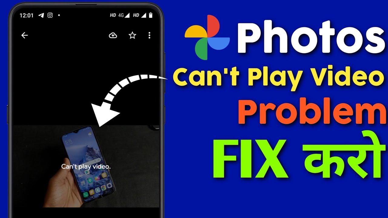 🔴Fix Can't Play Video Problem Google Photos Problem | Solve Can't Play ...