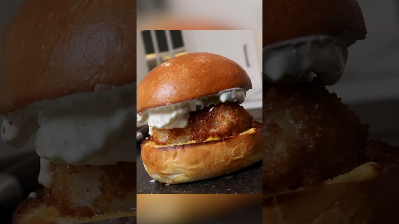 Homemade Filet-Fish-Sandwich. See the full recipe on our channel•••# ...