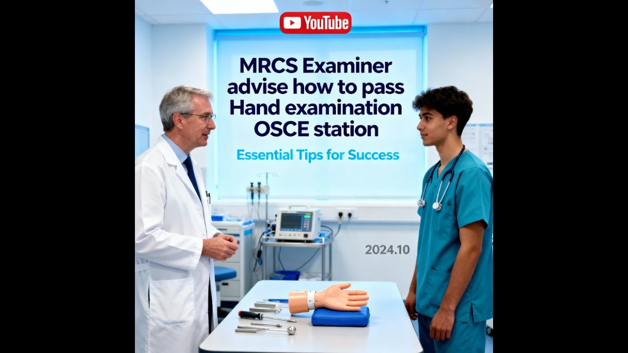 MRCS Examiner advise hand examination OSCE station - YouTube