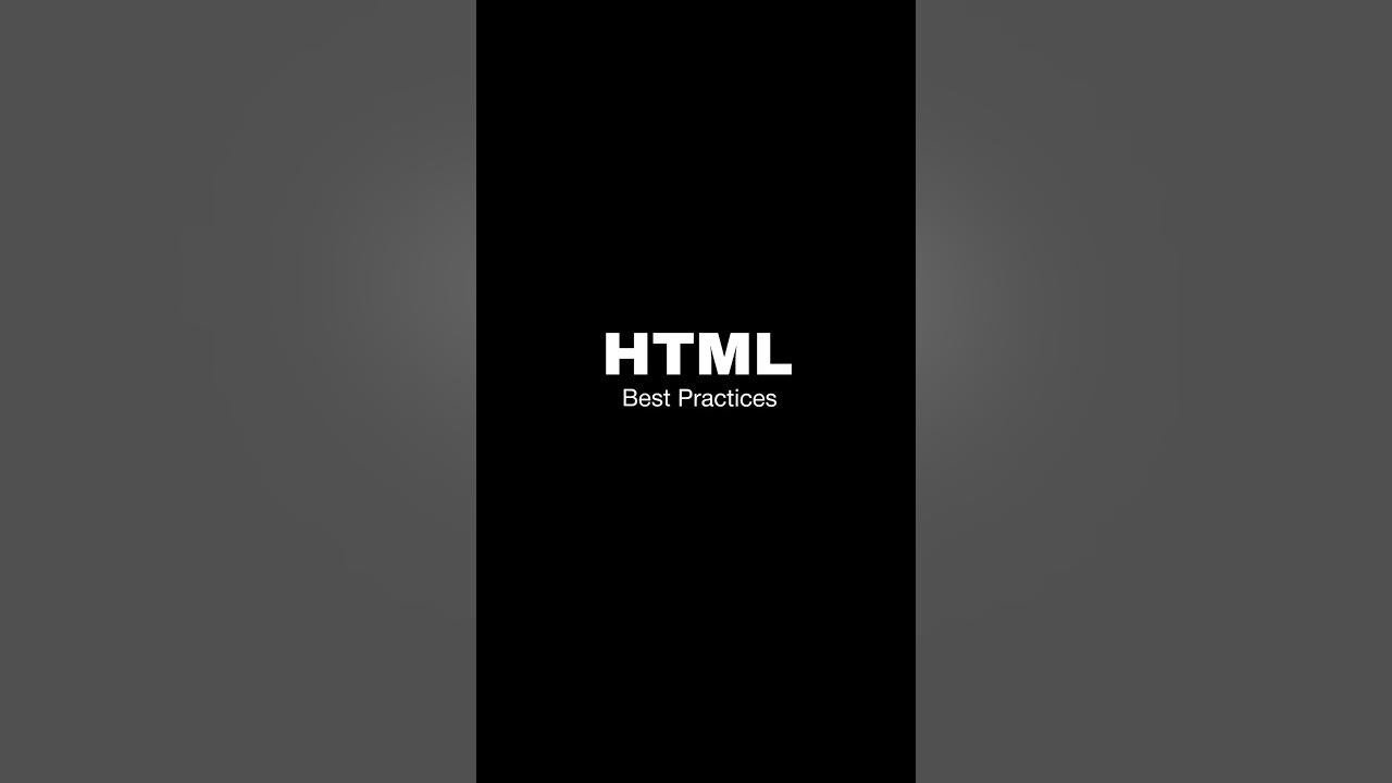 HTML Best Practice #trending #codeing #programminglanguage #shortviral #shortsvideo #html # ...