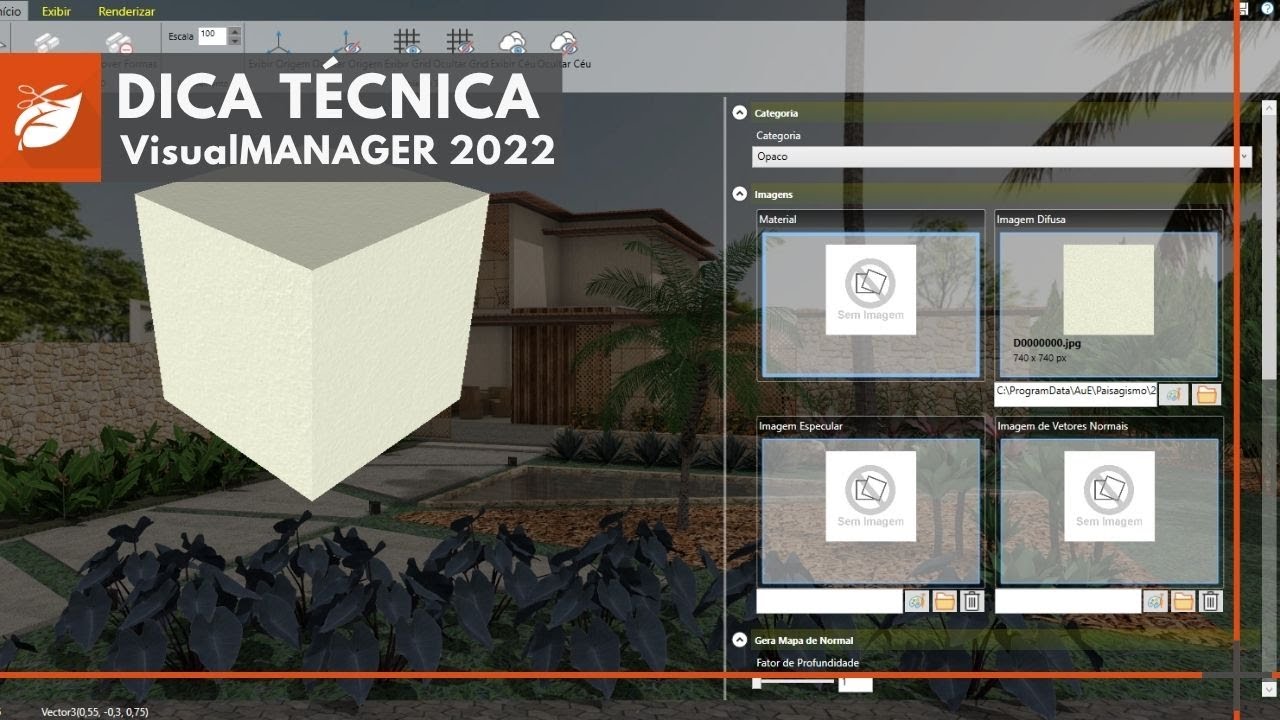 Visual Manager 2022: Como criar um material com o Material Edit (para ...