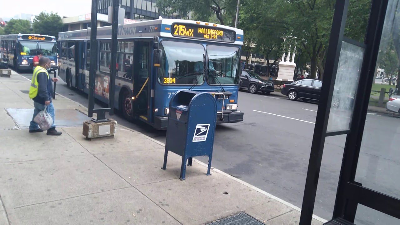 CT Transit New Haven Route 215Wx to Wallingford via I-91 - YouTube