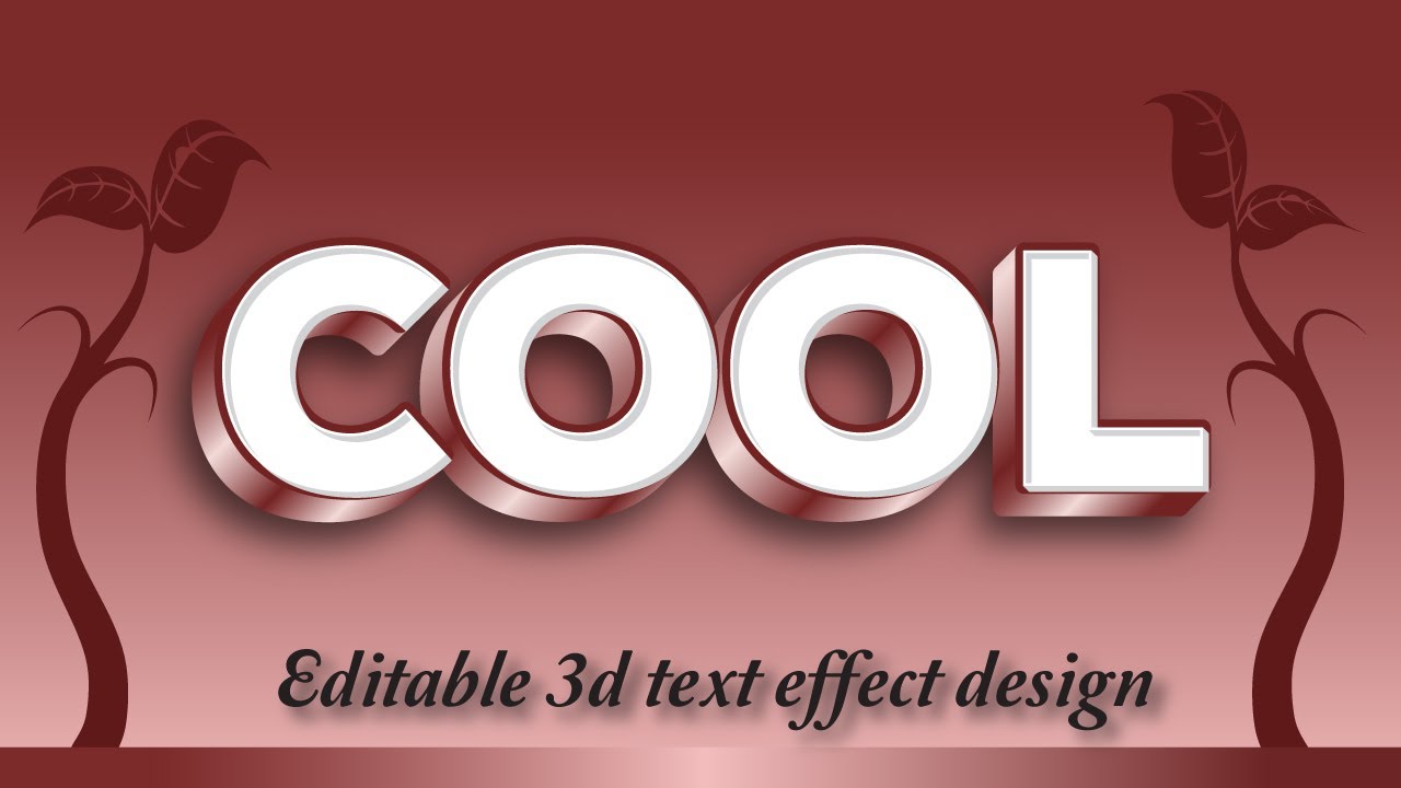 Editable 3d text Effect design in Illustrator ।। Bangla tutorial ।। AjkerDiganta IT - YouTube