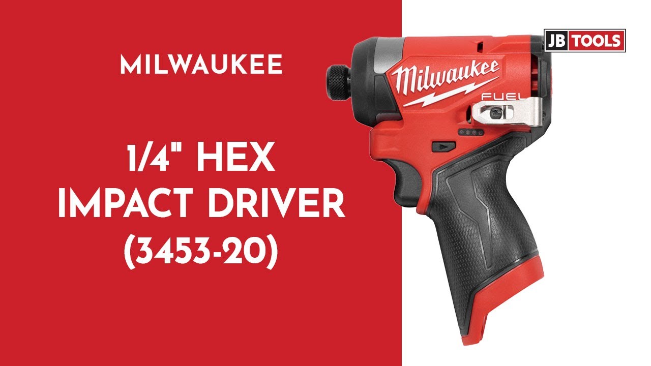 Milwaukee 1/4" Hex Impact Driver M12 FUEL Powerstate Motor Redlink Plus ...