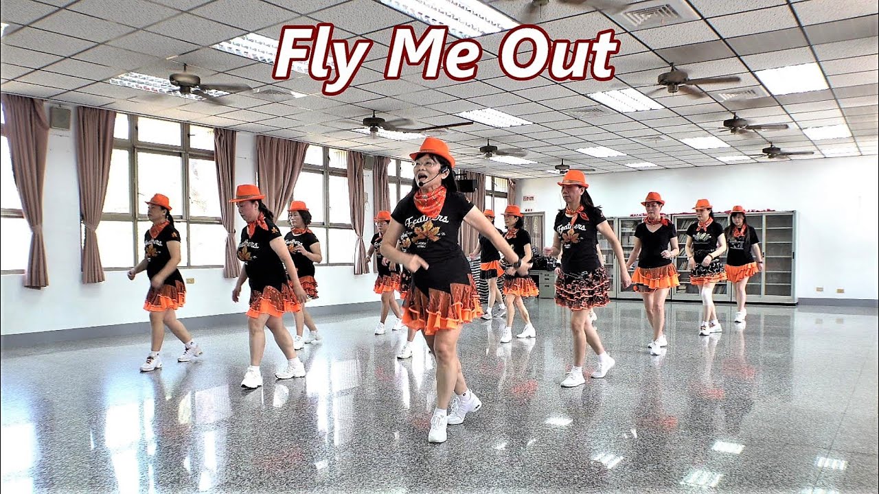 Fly Me Out│Line Dance by Pat Stott│Demo & Walk Through║帶我出去│排舞│含導跳│4K ...