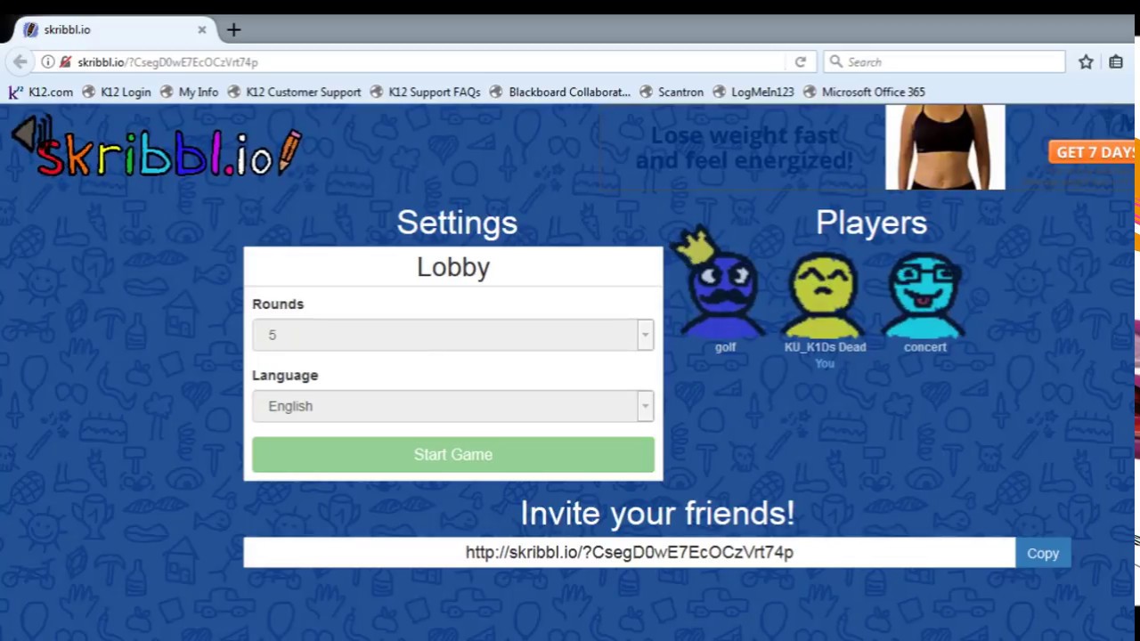 Skribbl.io with PC friends!!! - YouTube