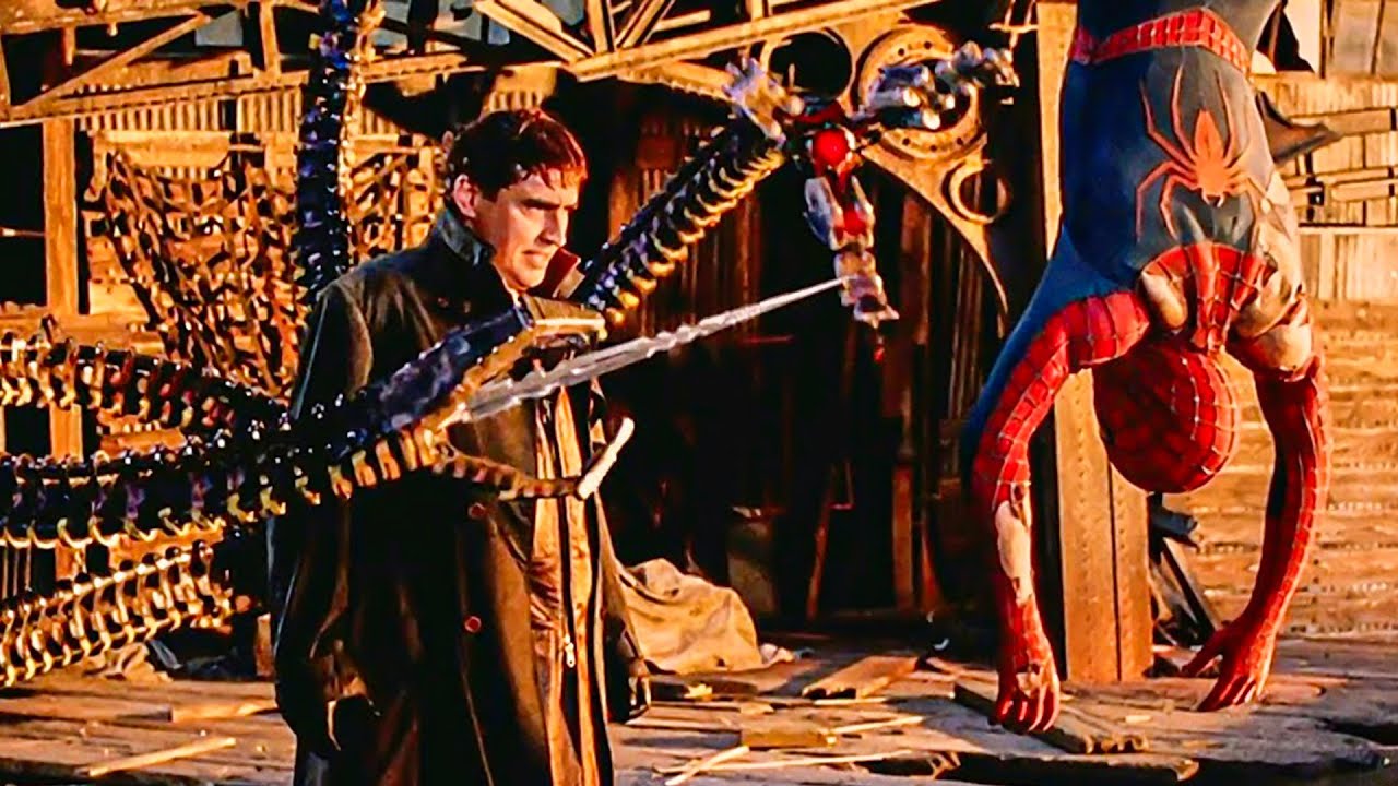 Birth of Doctor Octopus 🔥 | Spider-Man 2 All Fight Scenes | Tobey ...