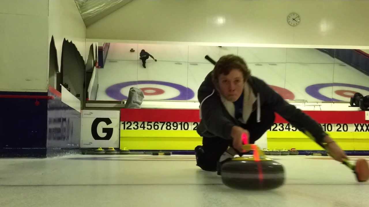 Curling practice - YouTube