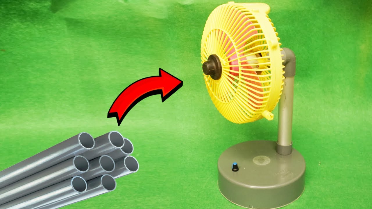 The masterpiece electric fan made from PVC pipes. - YouTube