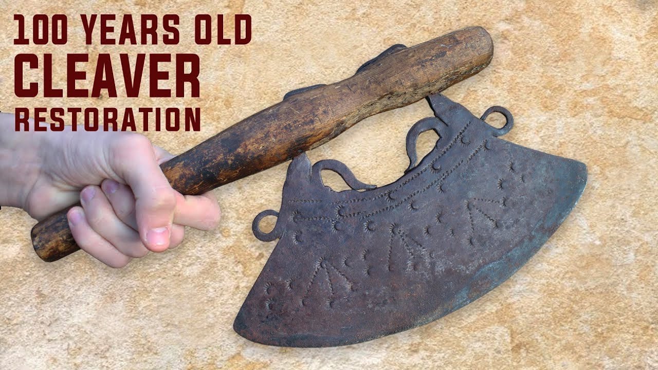 Antique Rusty Cleaver Restoration | A Real Antique - YouTube