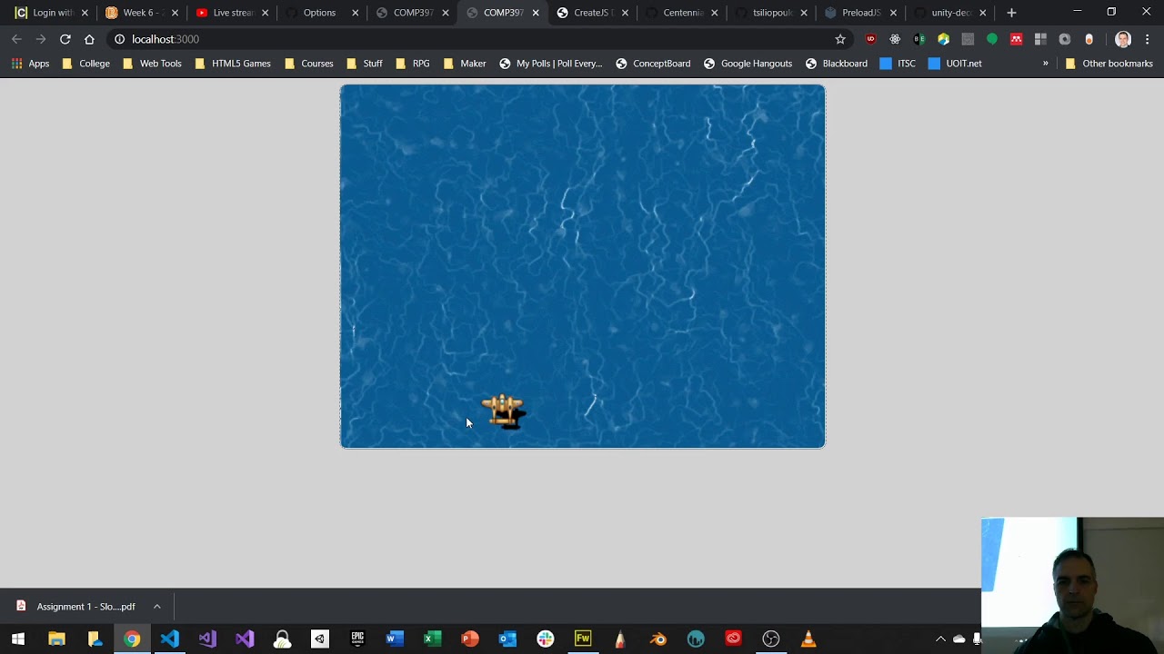 COMP397 - W2020 - Lesson 6 - Part 2 - Preloading assets with PreloadJS - YouTube