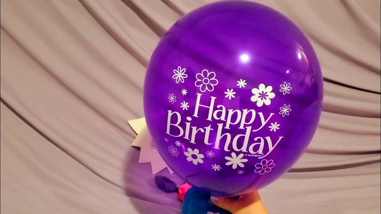 HAPPY BIRTHDAY BALLOON INFLATION AND DEFLATION PART 7!!!! - YouTube