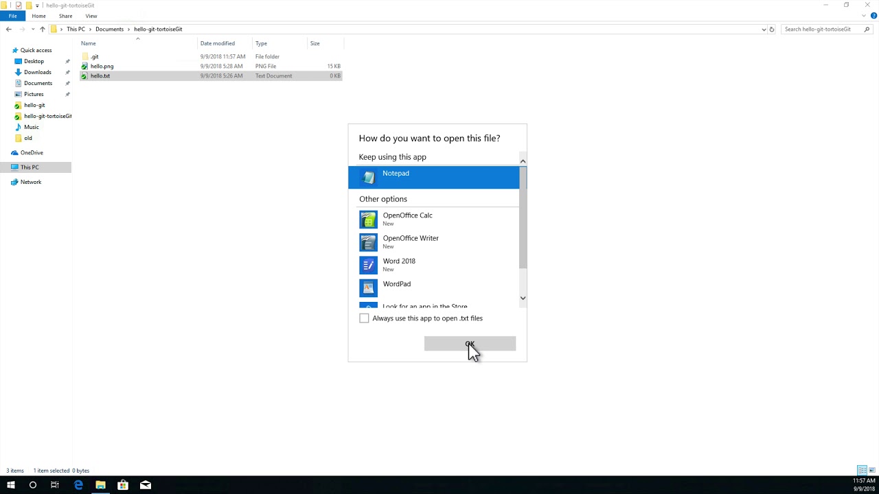 GIT2 - TortoiseGit 4.1.버전생성 (commit, show log) - YouTube
