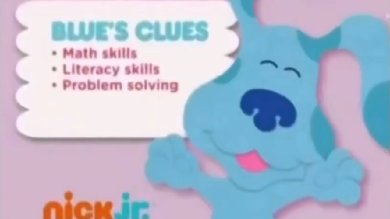 Blues Clues 2012 Nick Jr Curriculum Board Youtube 3386