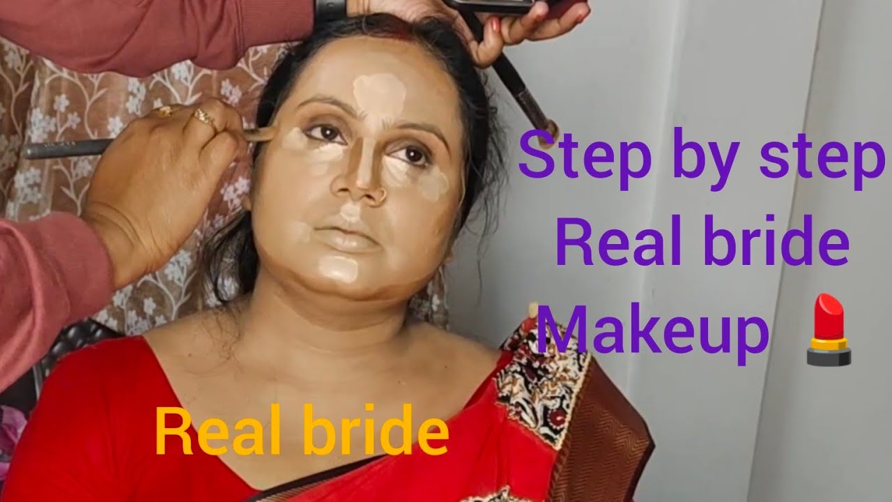 real bride 🌸//step by step makeup tutorial for beginners 💄💄//makeup ...