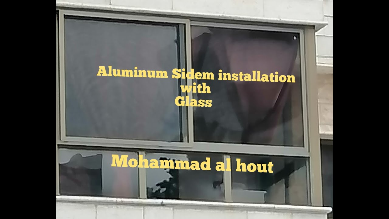 Aluminum Sidem installation, 2000 single glass . Color 2005. Window ...