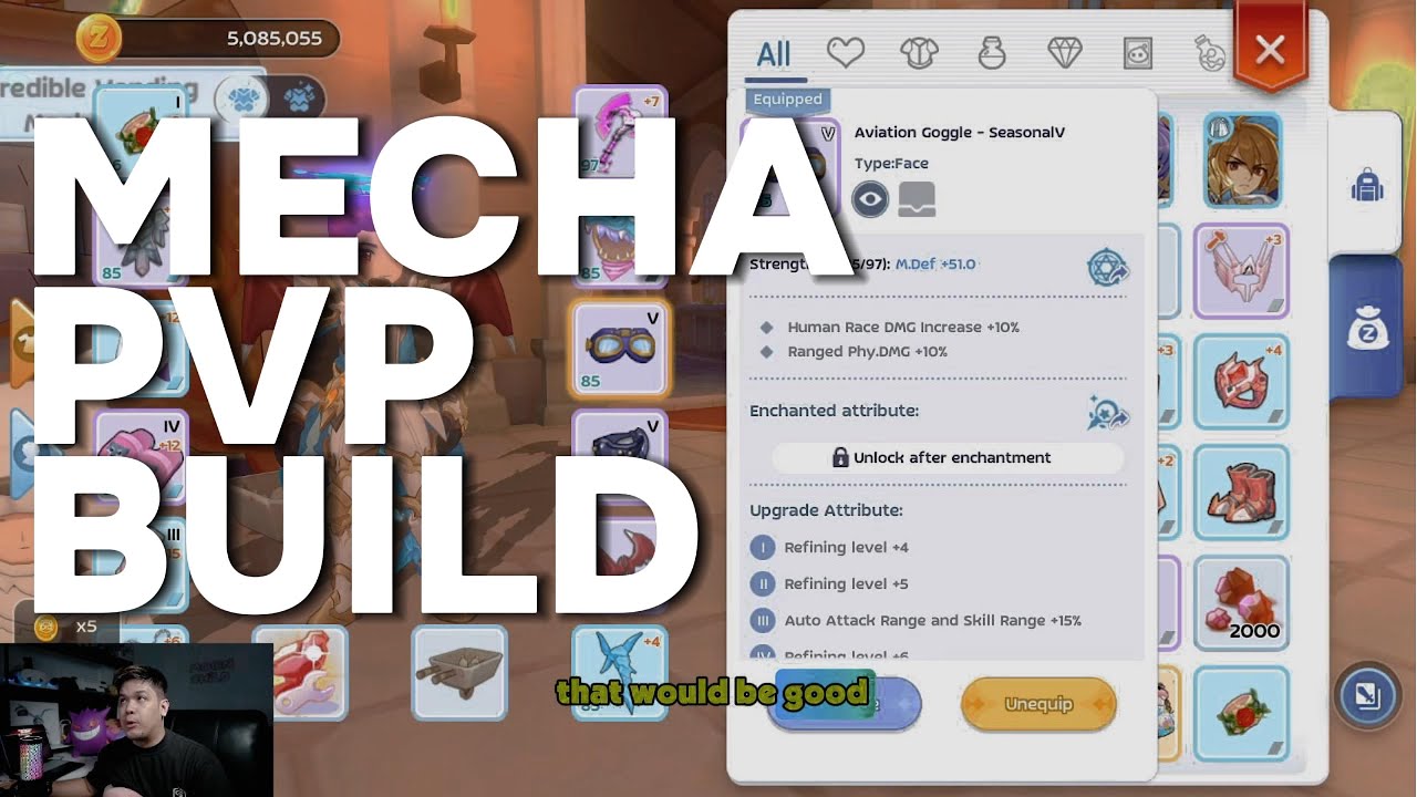 Ragnarok M Classic Mecha PVP Build - YouTube