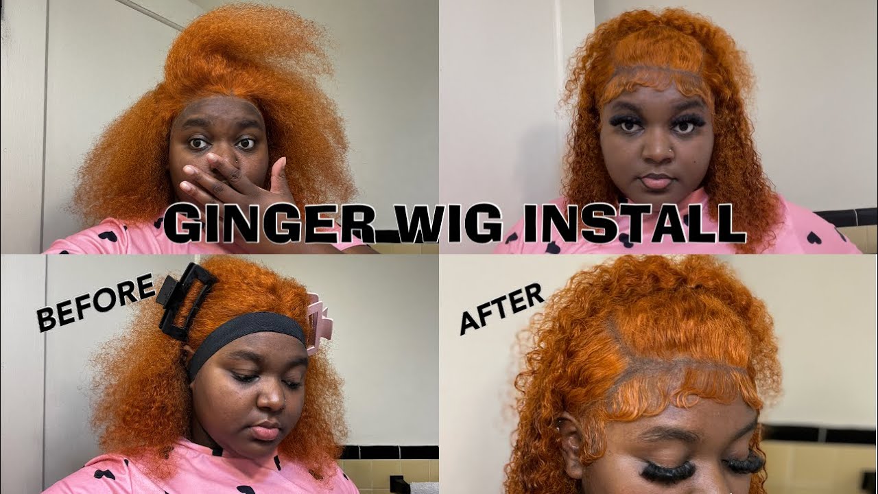 Ginger Wig Install🍁 | TEMU WIG - YouTube