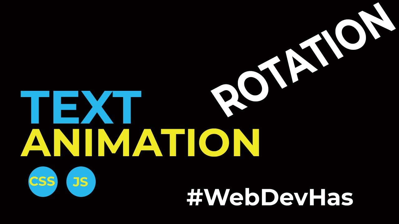 How To Create A Rotating Text Animation With Css And Js Youtube 2200