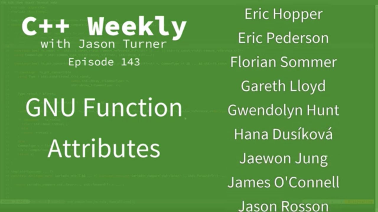 C++ Weekly - Ep 143 - GNU Function Attributes - YouTube