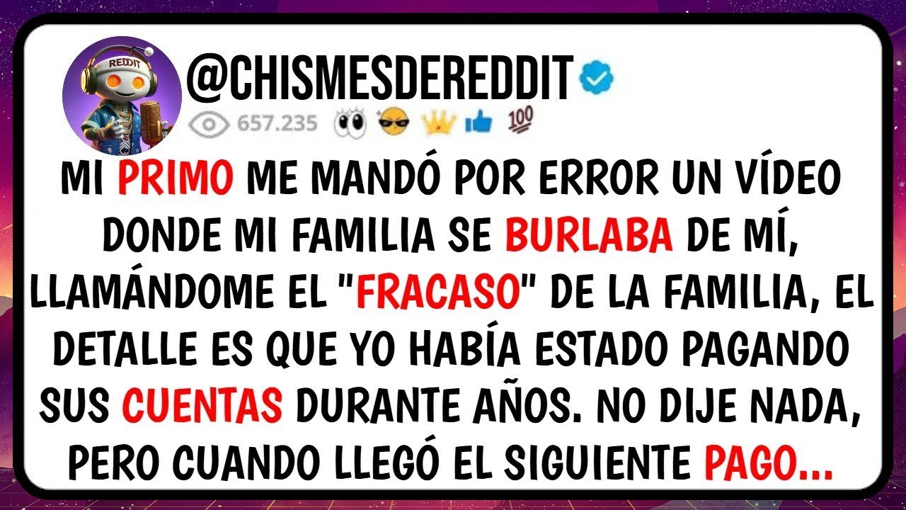Mi PRIMO me Mandó Por Error un VÍDEO Donde Mi Familia se BURLABA de Mi ...