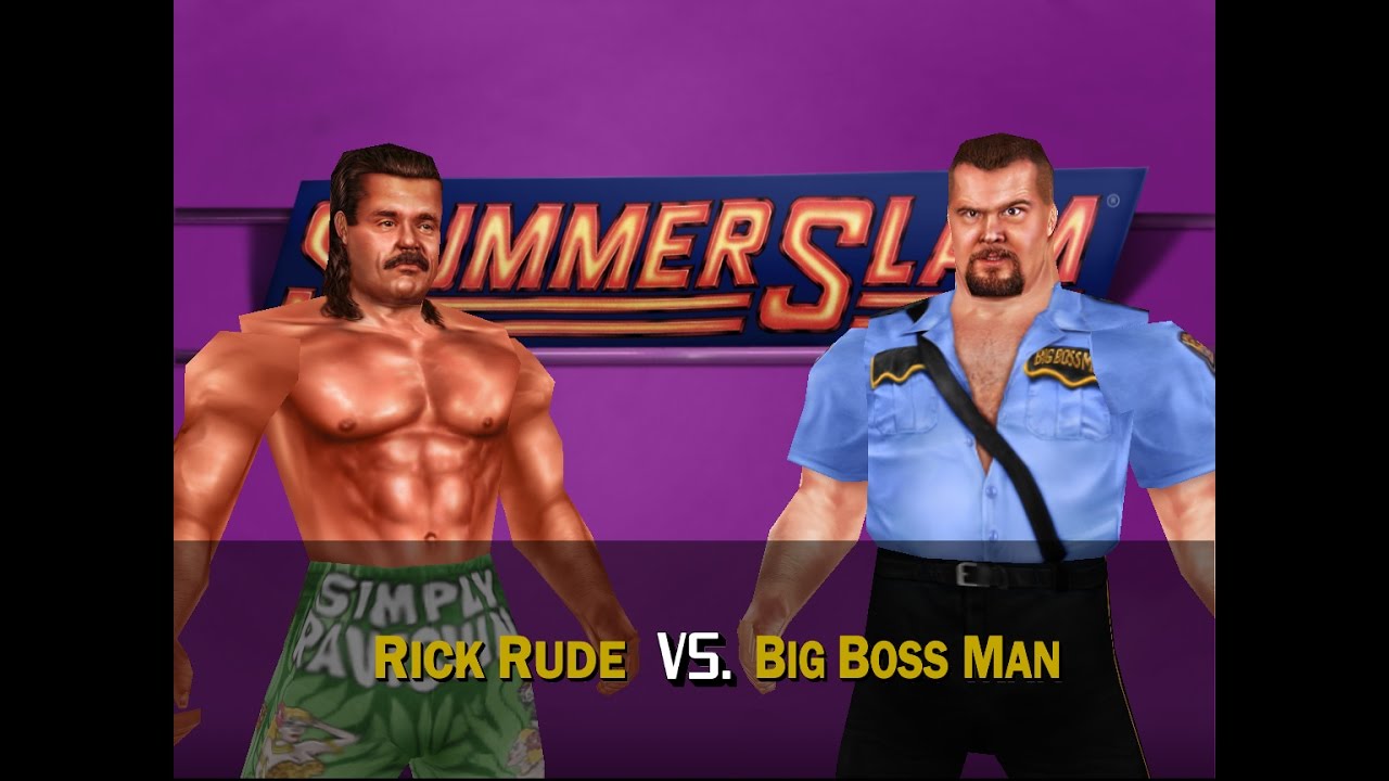WWF Legends 2.1 Matches - Rick Rude vs The Big Boss Man - YouTube
