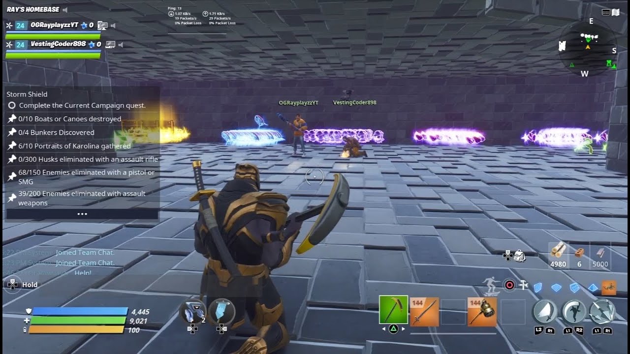 Live FORTNITE Save The World 144GUN INVENTORY FILLS DROPBOX #LIVE #STW ...