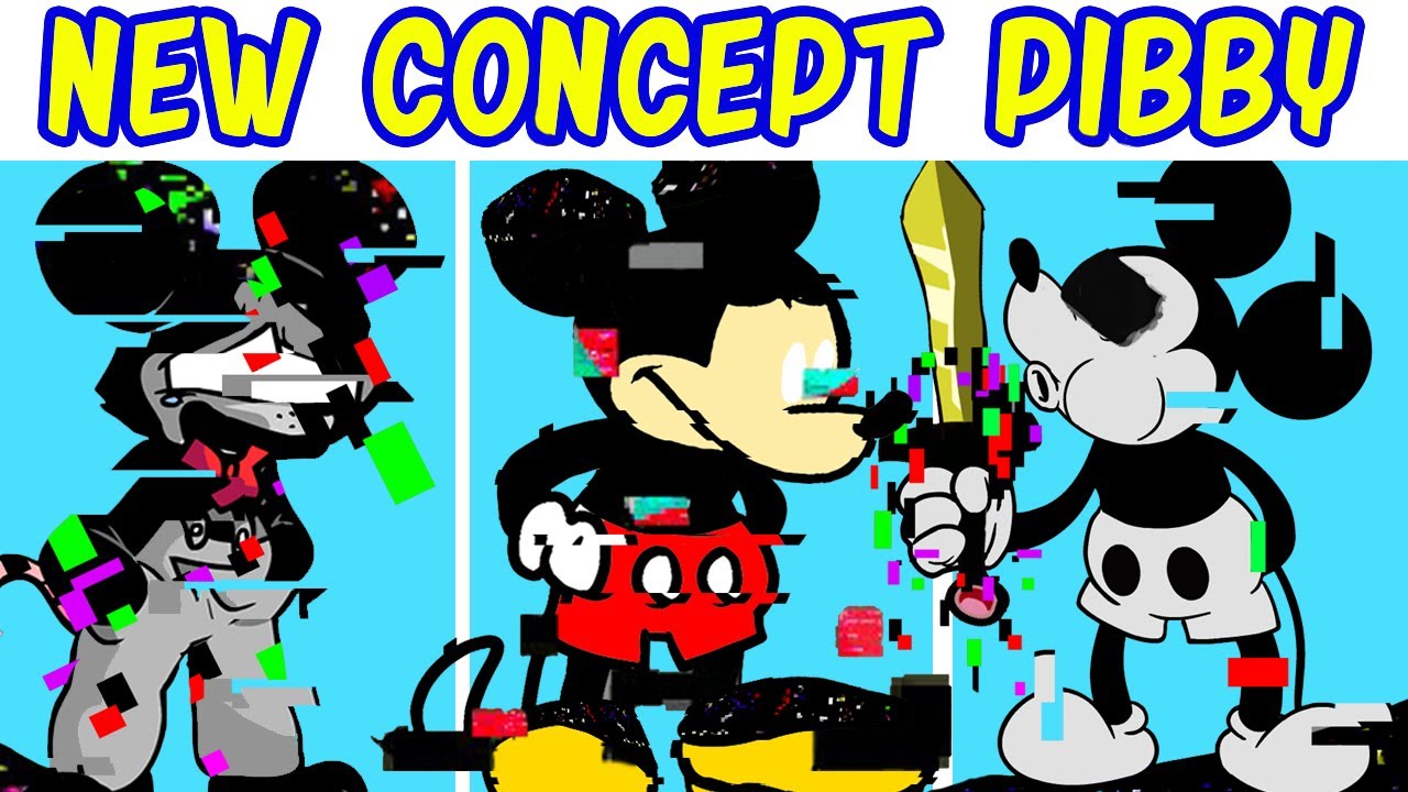 New Mickey Corrupted FNF X Pibby Leaks | Concepts | Come and Learn with ...