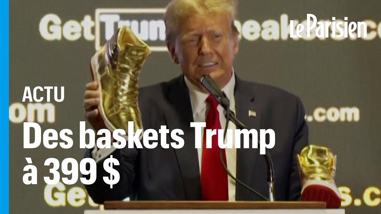 Trump lance des baskets après sa condamnation à 355 millions de dollars ...