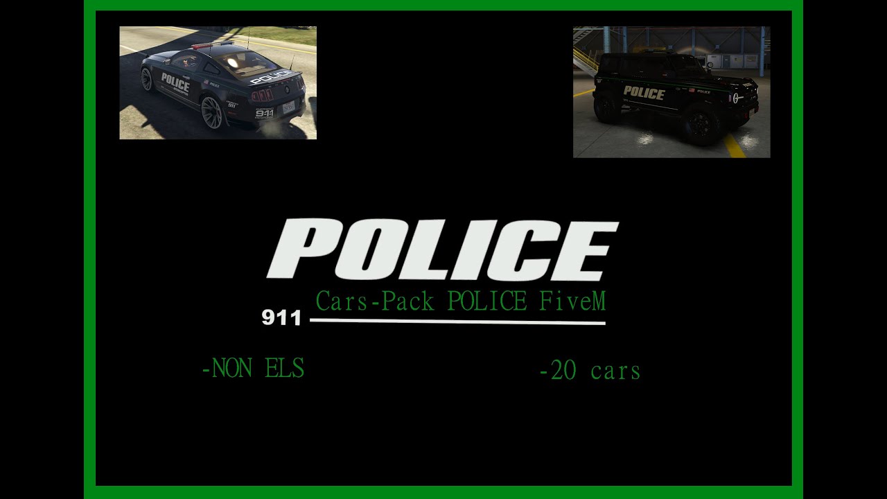 GTA V Police Cars Pack NOT ELS FiveM ready - YouTube