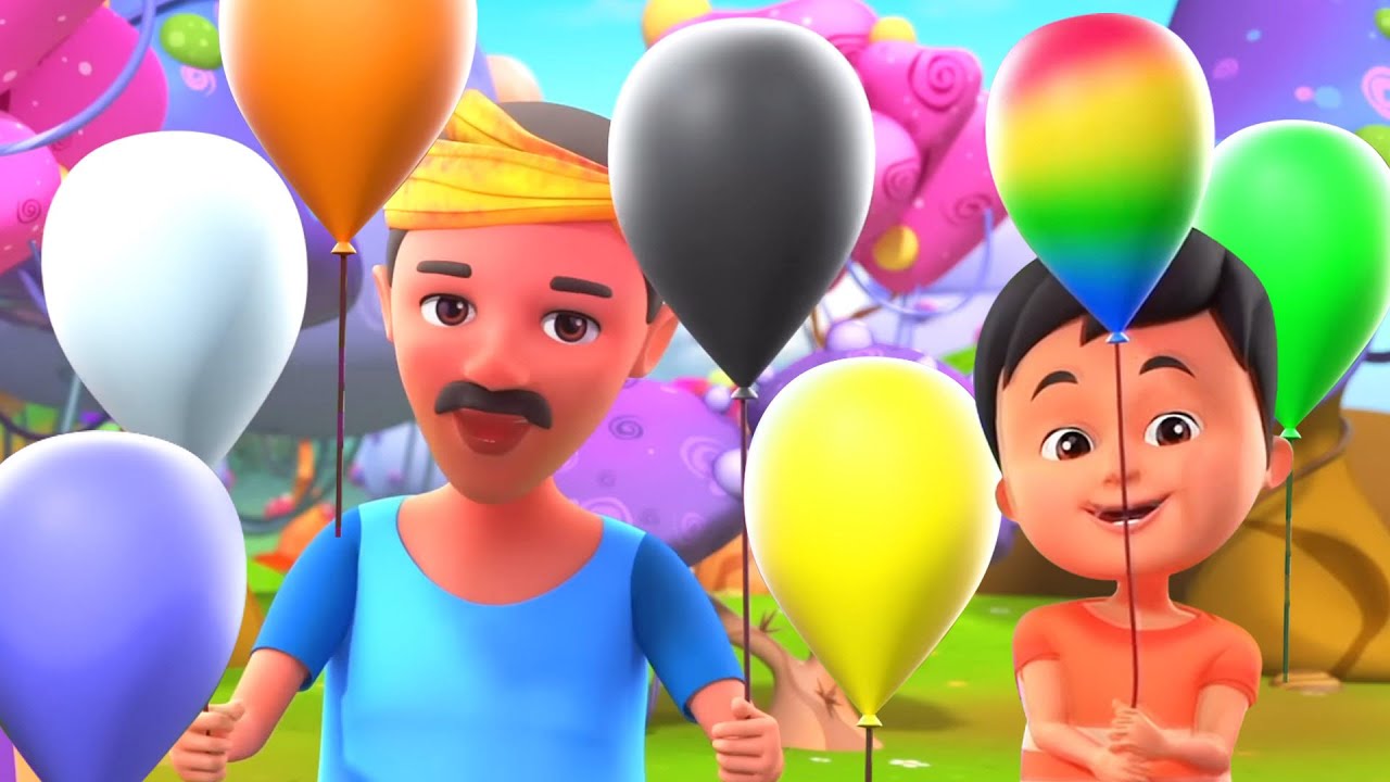 गुब्बारे वाला, Gubbare Wala, Balloon Song and Hindi Rhymes for Children ...