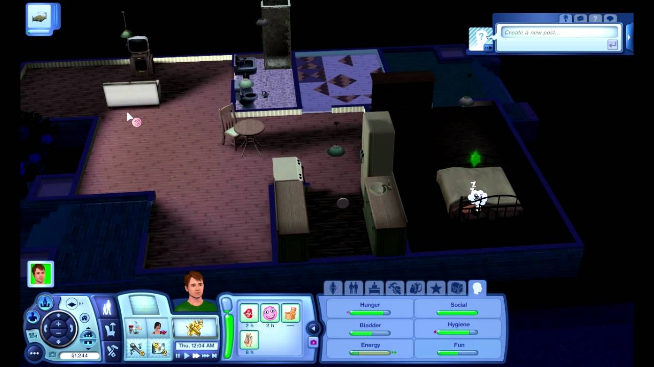 The Sims 3 Gameplay Ep.11- The Awesome Gig - YouTube