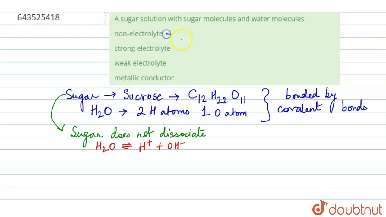 Sugar Molecule In Water