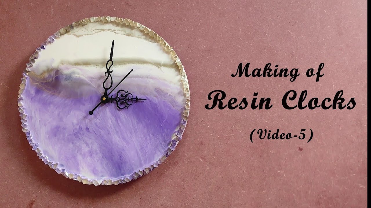 048 Easy Epoxy Resin Clock | Resin wall clock | resin click with ...
