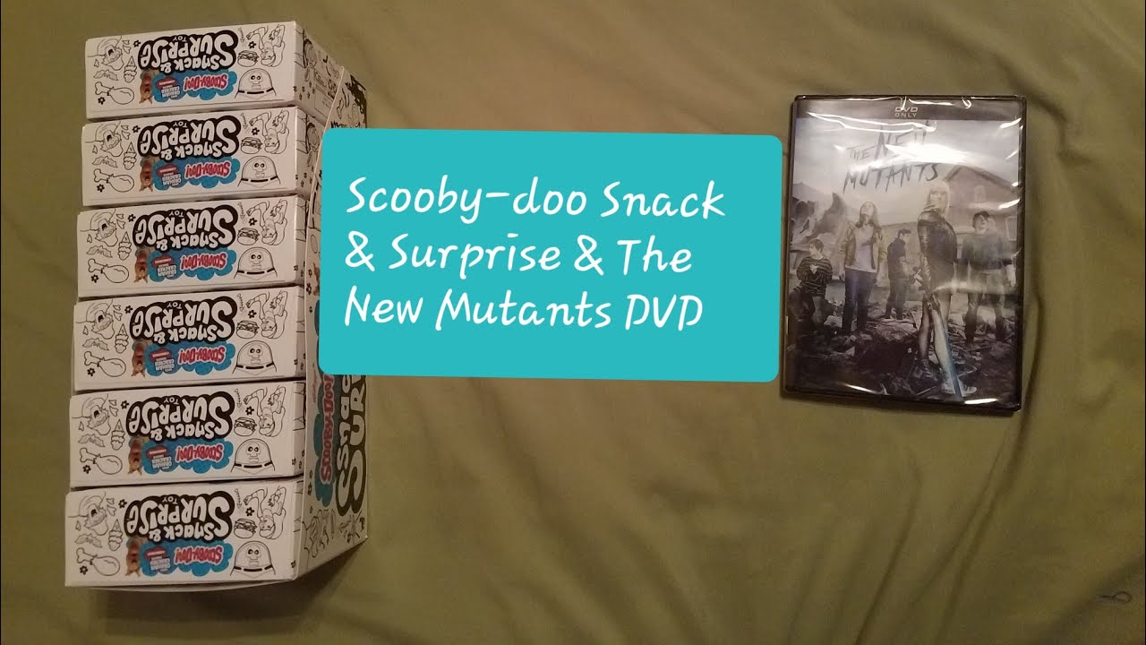 Scooby-doo snack & surprise and the new mutants dvd unboxing - YouTube