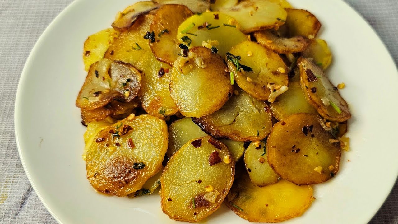 Garlic Butter Potato Snacks Recipe / Quick And Easy Recipe Garlic ...