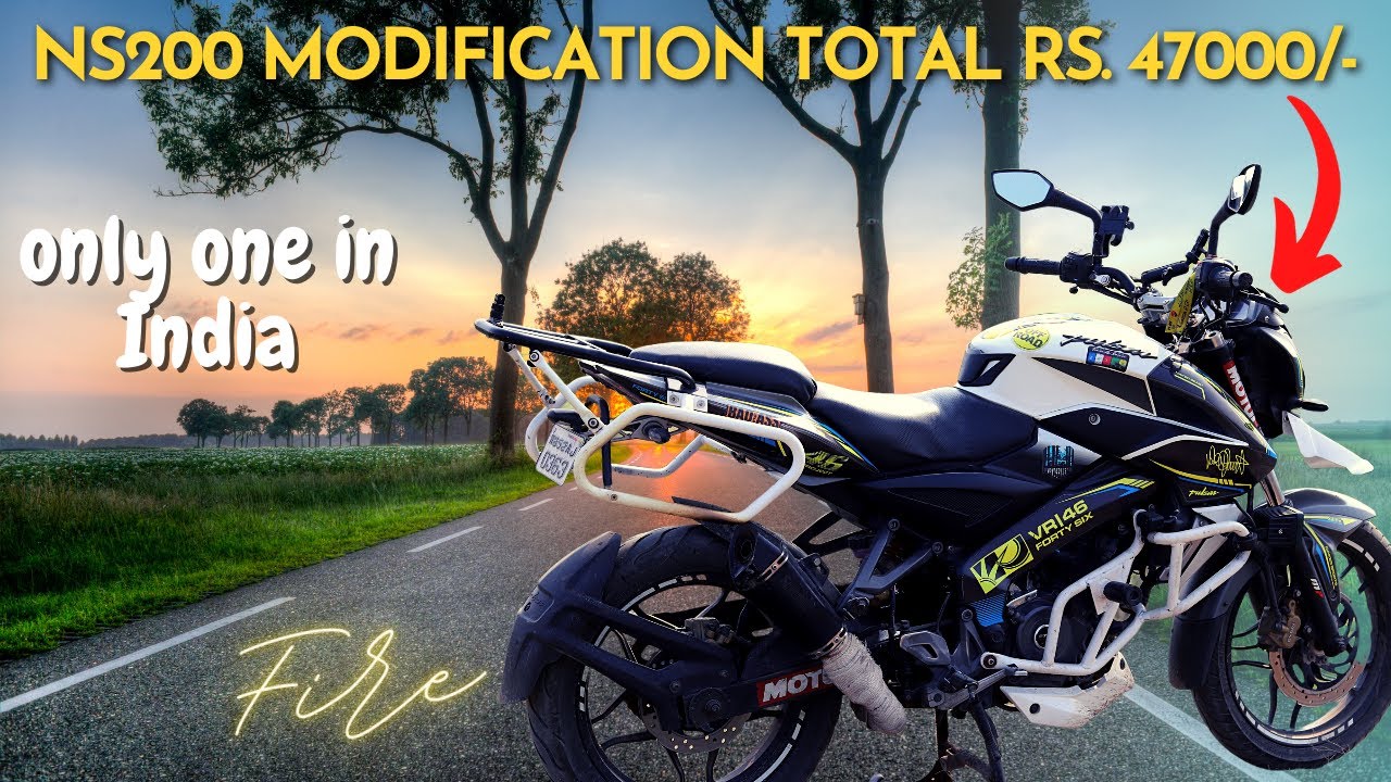 Total ₹47000 modification on NS200 | All Accessories For NS200 / NS160 ...
