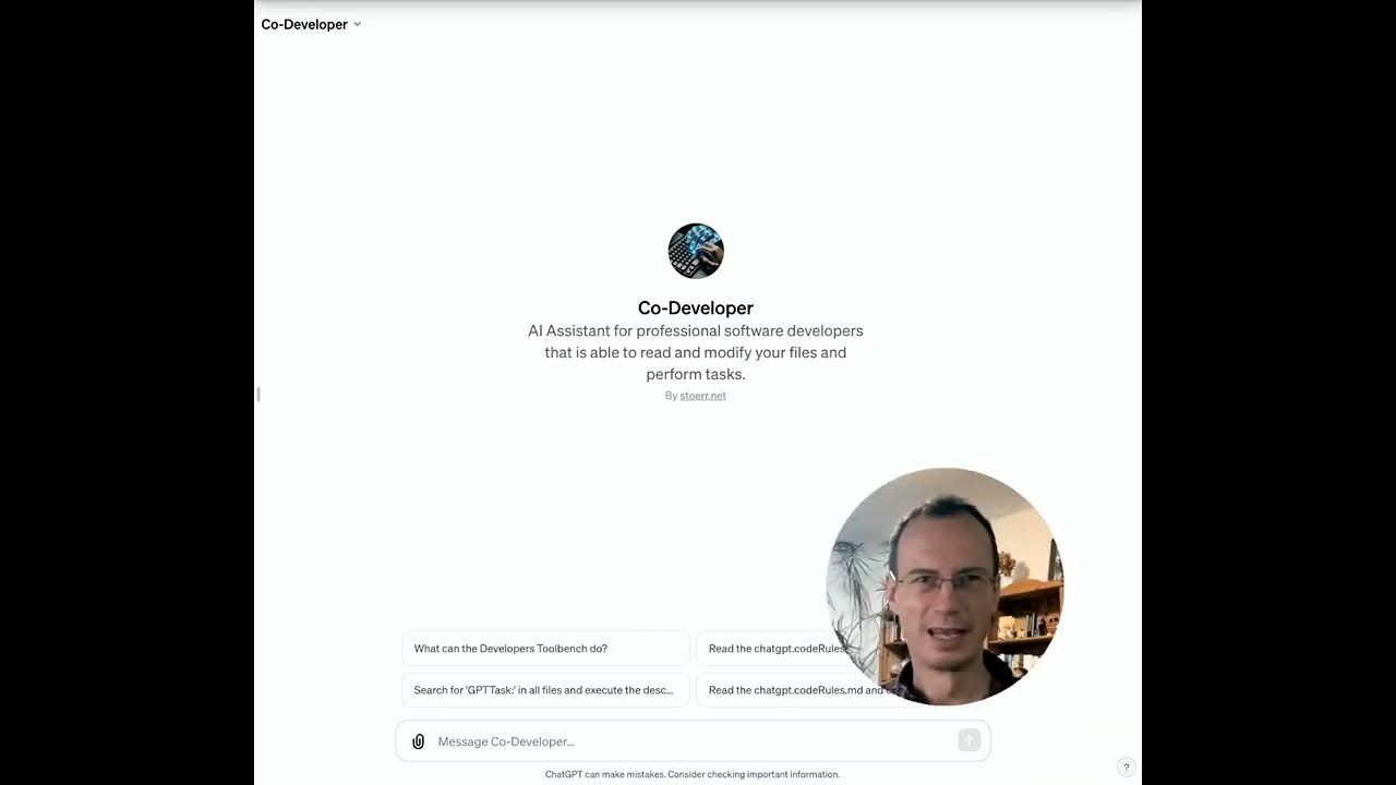The Co-Developer GPT engine - let ChatGPT read and write your local files and execute actions ...