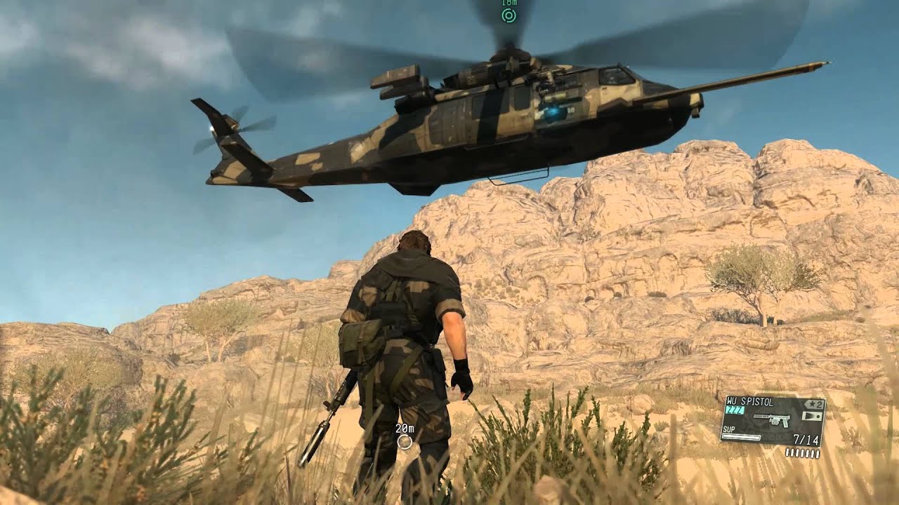 Metal Gear Solid V The Phantom Pain Helicopter Arrival - YouTube