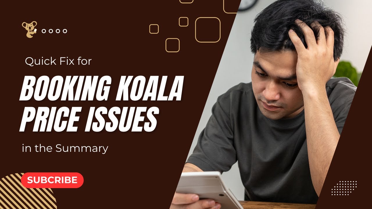 How to Resolve the Booking Koala Price Display Issue - YouTube